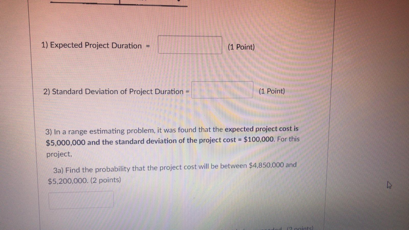 Solved Calculate the expected project duration and its | Chegg.com
