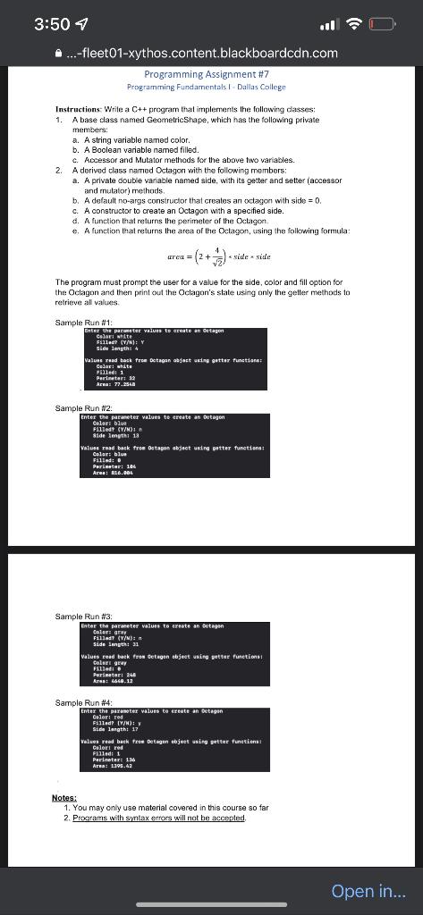 Solved 3:50 7 ....-fleet01-xythos.content.blackboardcdn.com | Chegg.com