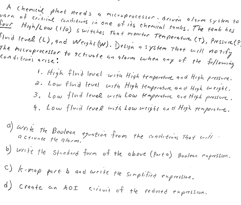 Solved A chemicie plant needs a microprocessor.driupin aliem | Chegg.com