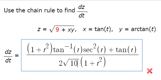 Solved Use the chain rule to find | Chegg.com