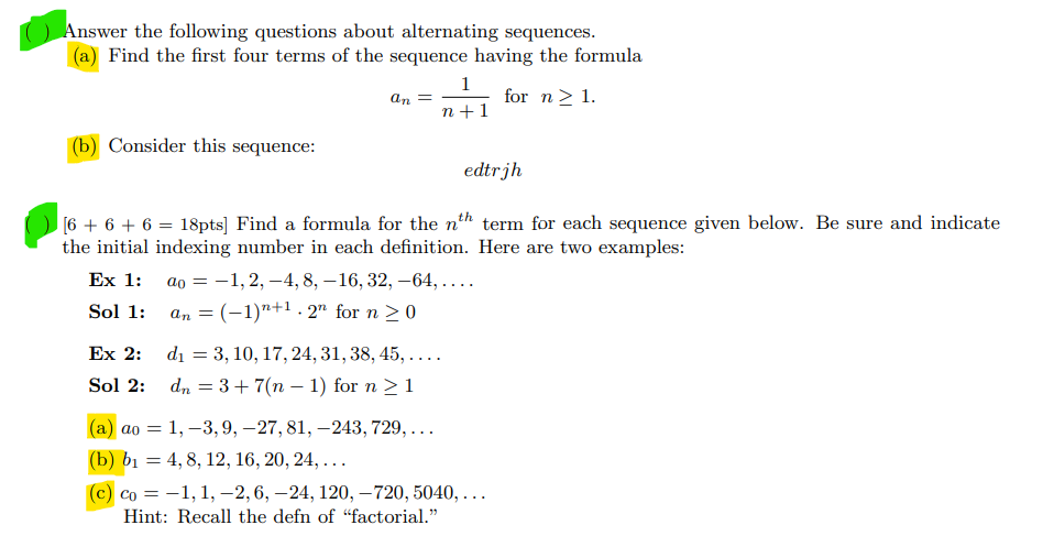 Solved Answer the following questions about alternating | Chegg.com