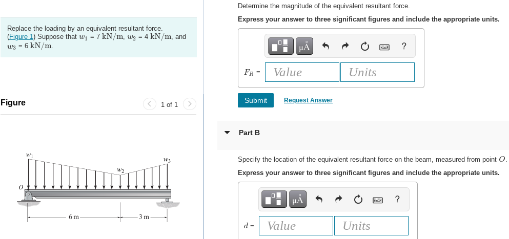 Solved Determine the magnitude of the equivalent resultant | Chegg.com