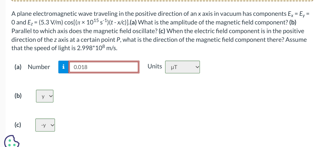 Solved A plane electromagnetic wave traveling in the | Chegg.com