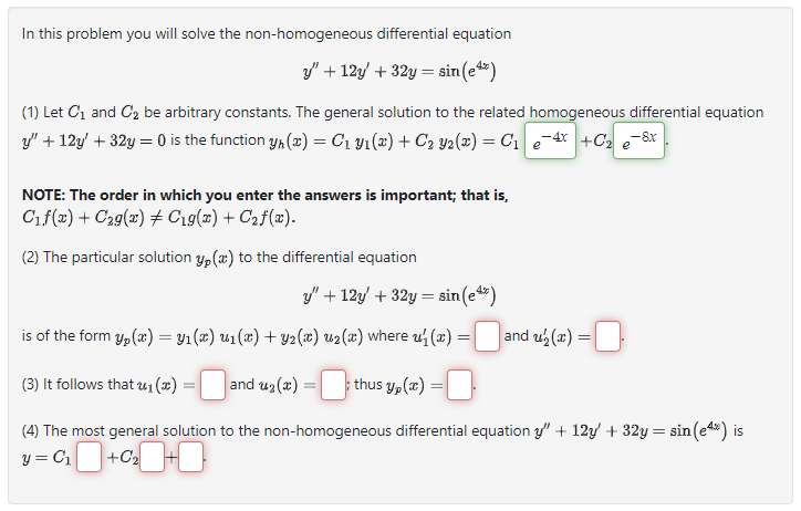 Solved Note: Part (1) is correct. How do you solve for Parts | Chegg.com
