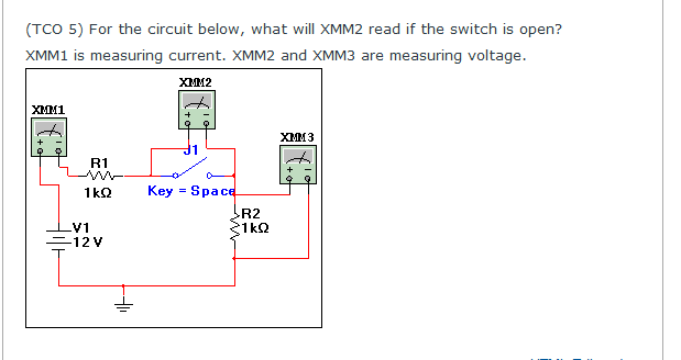 Solved (TCO 5) For the circuit below, what will XMM2 read if | Chegg.com