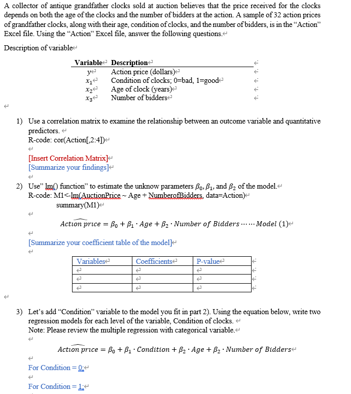 A collector of antique grandfather clocks sold at | Chegg.com