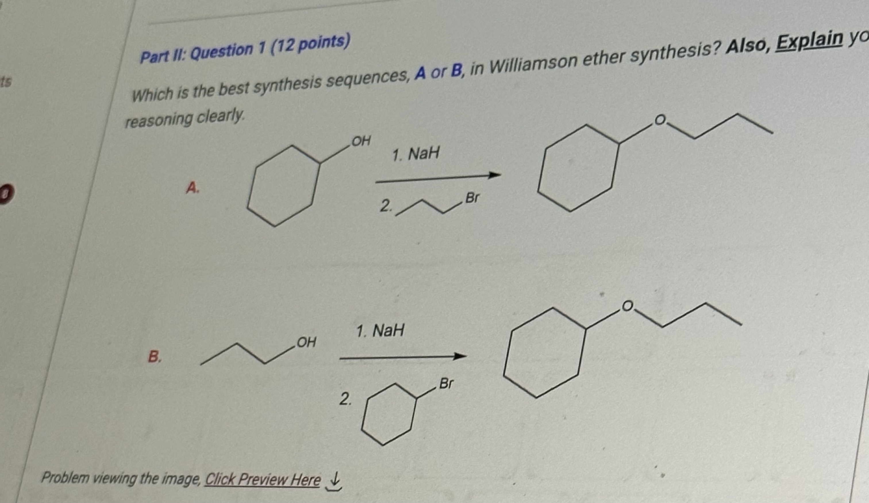 Solved Part II: Question 1 (12 points) Which is the best | Chegg.com