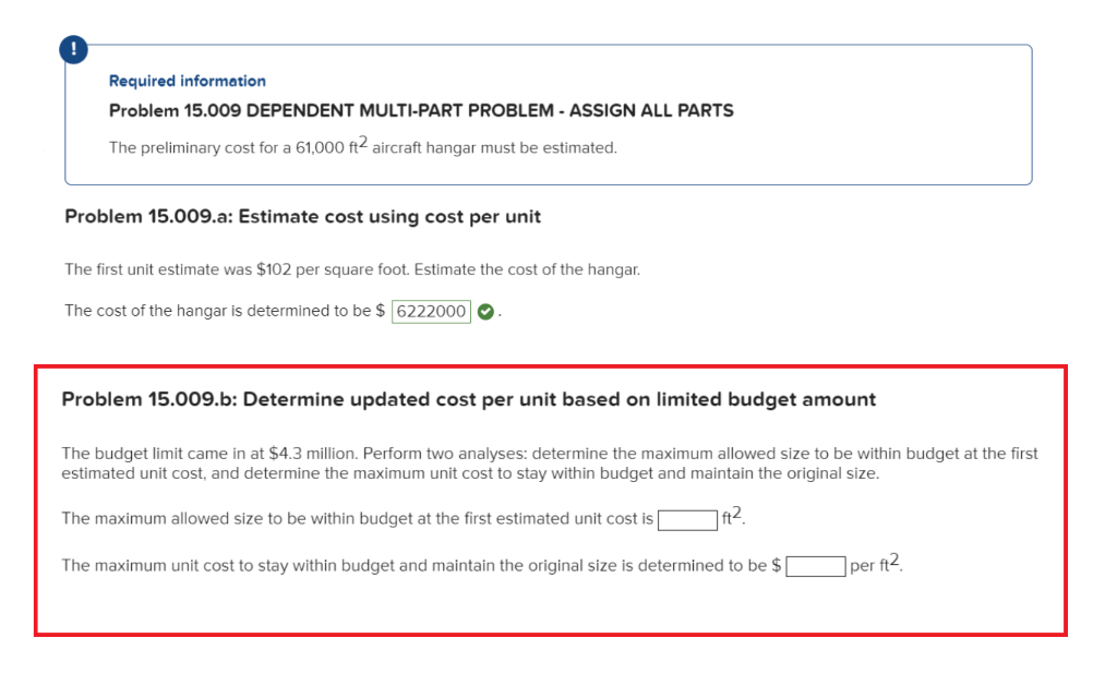 Solved Required information Problem 15.009 DEPENDENT | Chegg.com