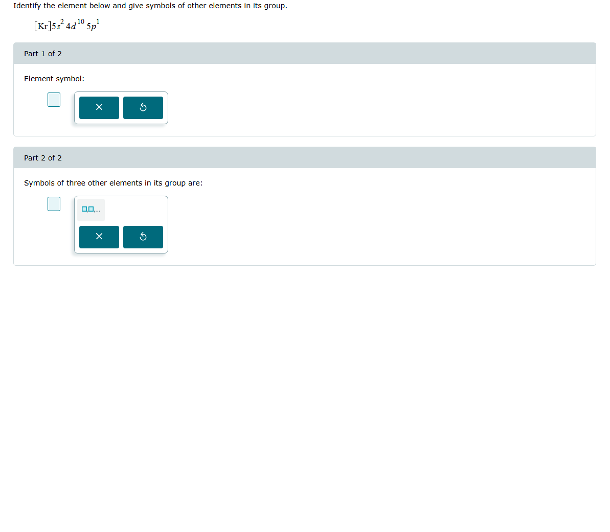 High Quality SOLUTION Identify the element below and give symbols of ...