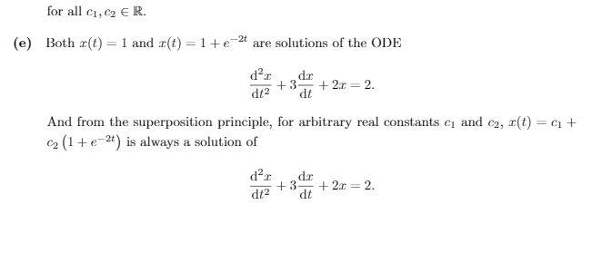 Solved Problem 5. [Matrix, ODEs, and Superposition | Chegg.com