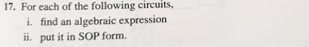 Solved 17. For each of the following circuits, i. find an | Chegg.com