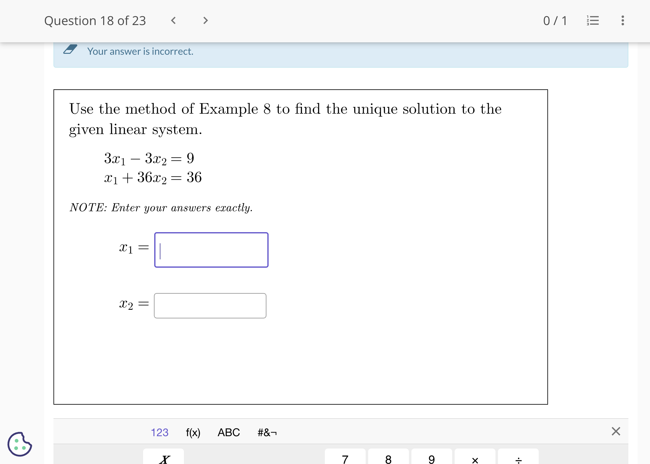 Solved Use the method of Example 8 to find the unique | Chegg.com
