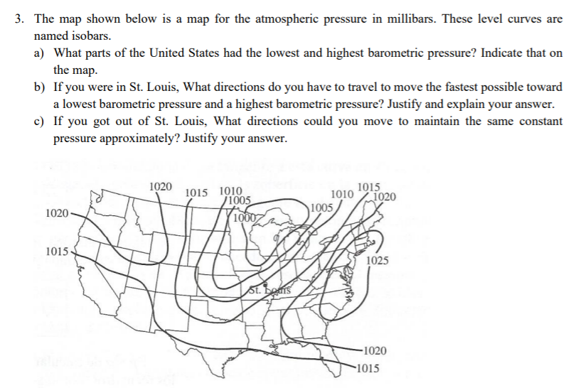 Solved 3. The map shown below is a map for the atmospheric | Chegg.com