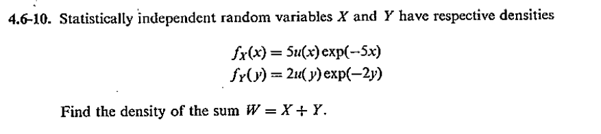 Solved 4.6-10. Statistically independent random variables X | Chegg.com