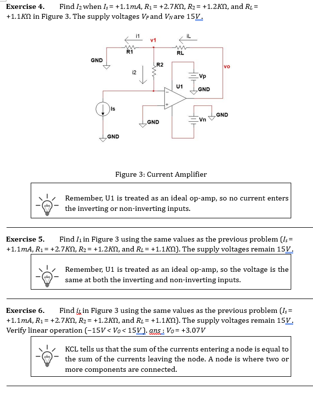 Solved Exercise 4. Find I2 when Is=+1.1 mA,R1=+2.7 | Chegg.com