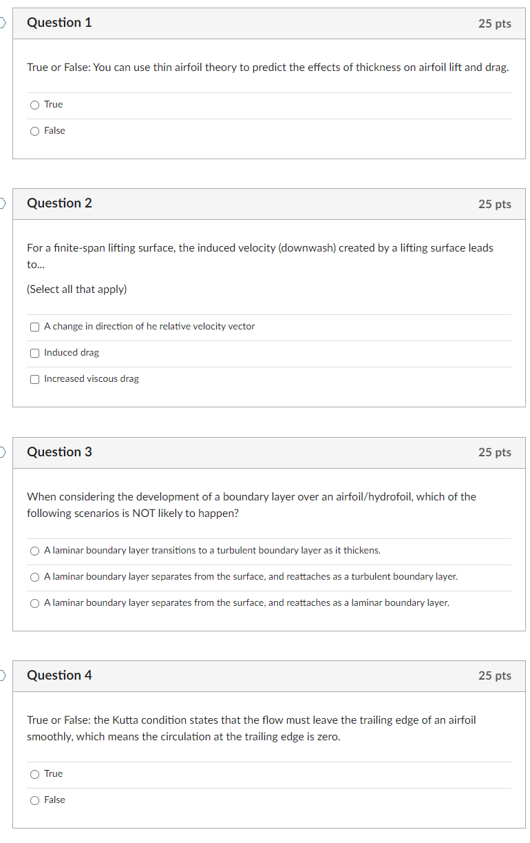 Solved > Question 1 25 pts True or False: You can use thin | Chegg.com Solved > Question 1 25 pts True or False: You can use thin | Chegg.com