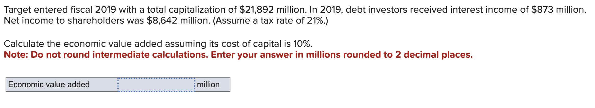 Solved Target entered fiscal 2019 with a total | Chegg.com