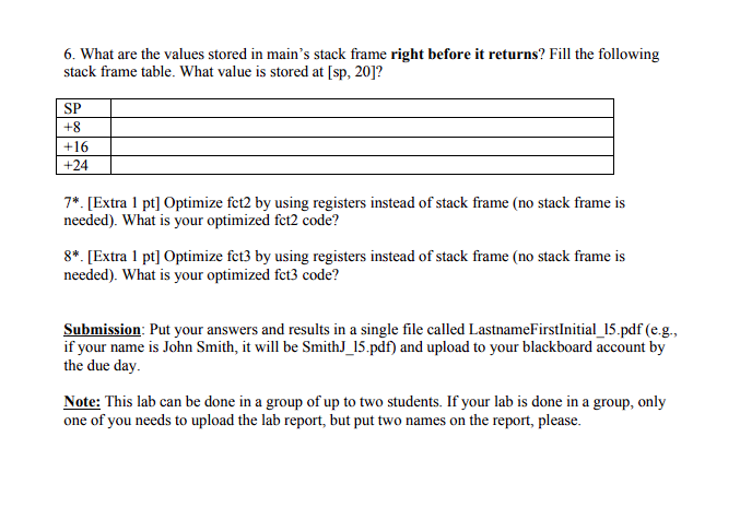 Lab-5 Functions, Loops and Stack Frames Full Score: | Chegg.com