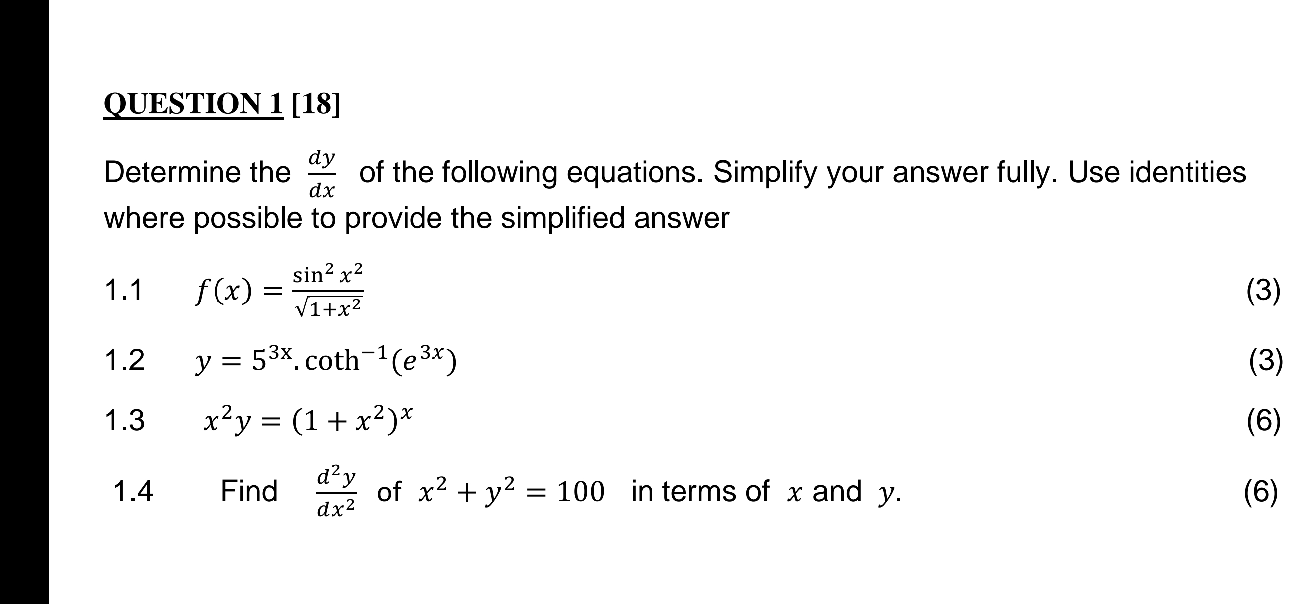 Solved 5.1 Consider the function f(x)=sinx. 5.1.1 Find the | Chegg.com