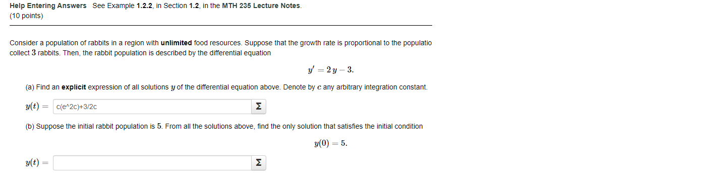 Solved Consider a population of rabbits in a region with | Chegg.com
