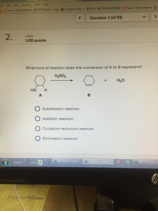 Solved What kind of reaction does the conversion of A to B | Chegg.com