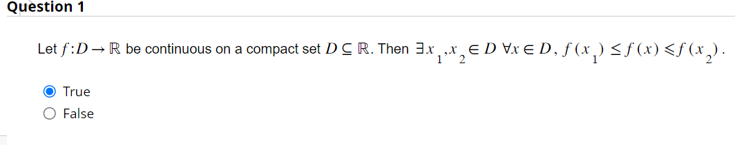 Solved Let f:D→R be continuous on a compact set D⊆R. Then | Chegg.com