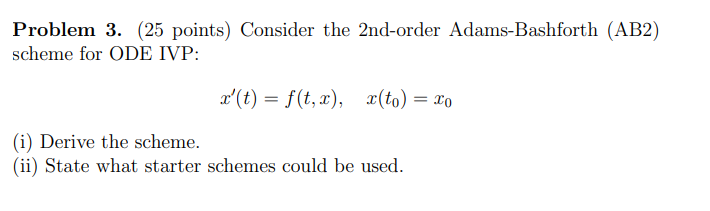 Solved Problem 3. (25 points) Consider the 2nd-order | Chegg.com