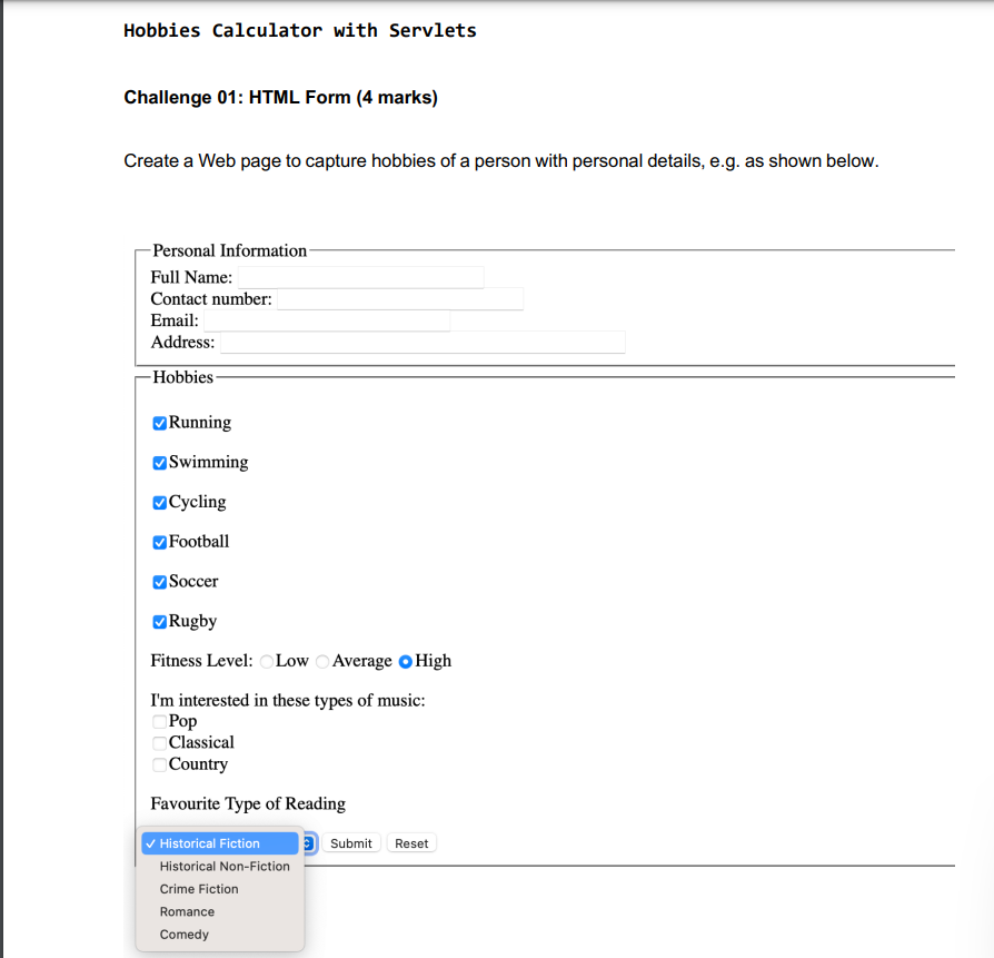 Solved CODE in Java/HTML Kindly complete this tasks, heres | Chegg.com