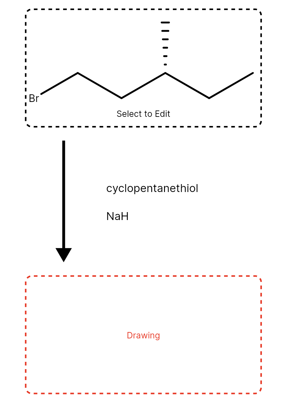 Solved 1 I Br 1 1 I Select to Edit I cyclopentanethiol NaH 1 | Chegg.com