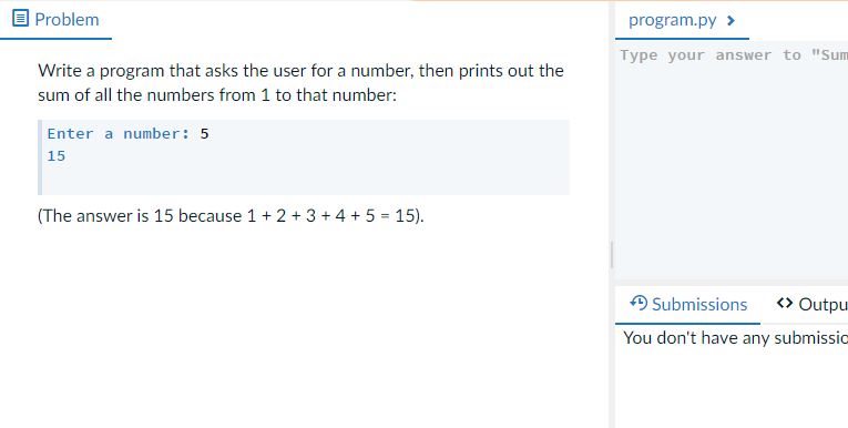 Solved Problem program.py > Type your answer to "ot Write a | Chegg.com