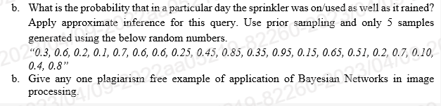 Solved Consider the below Bayesian Network and answer the | Chegg.com