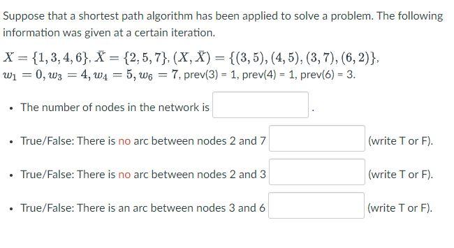 Solved Suppose that a shortest path algorithm has been | Chegg.com