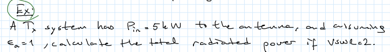 Solved Ex) A Ty system system has Pin a5 kW Ea=1, calcolate | Chegg.com
