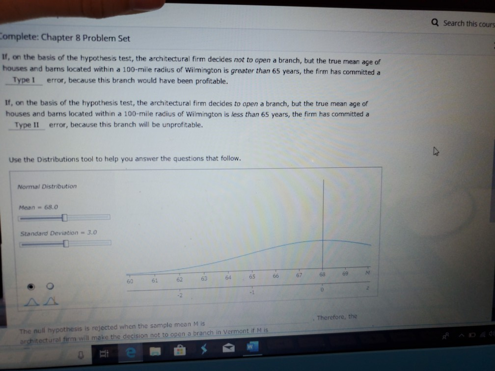 Solved Complete: Chapter 8 Problem Set - The architectural | Chegg.com