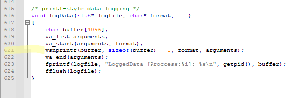 Solved How can I fix this vulnerability in a C program at | Chegg.com
