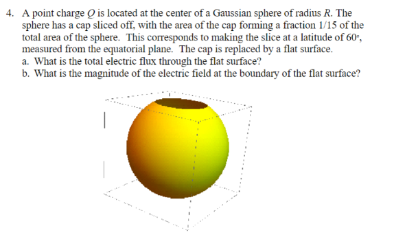 Solved 4. A point charge Q is located at the center of a | Chegg.com