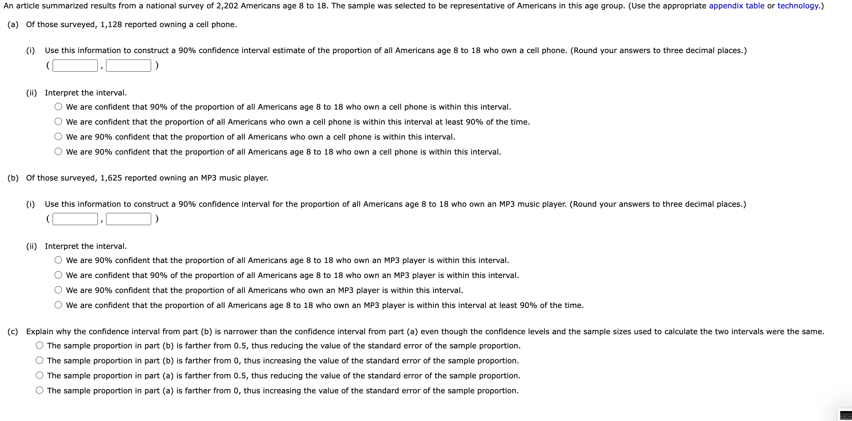 Solved (a) Of those surveyed, 1,128 reported owning a cell | Chegg.com