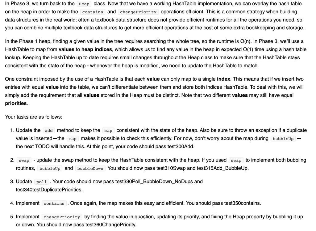 Solved In Phase 1, you'll complete the implementation of a | Chegg.com