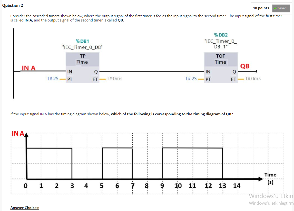 Question 2 10 points Saved Consider the cascaded | Chegg.com
