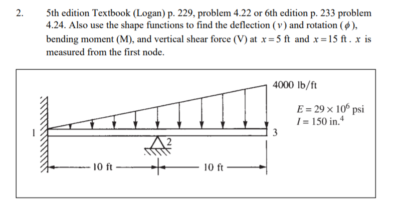 Solved 2. 5th edition Textbook (Logan) p. 229, problem 4.22 | Chegg.com