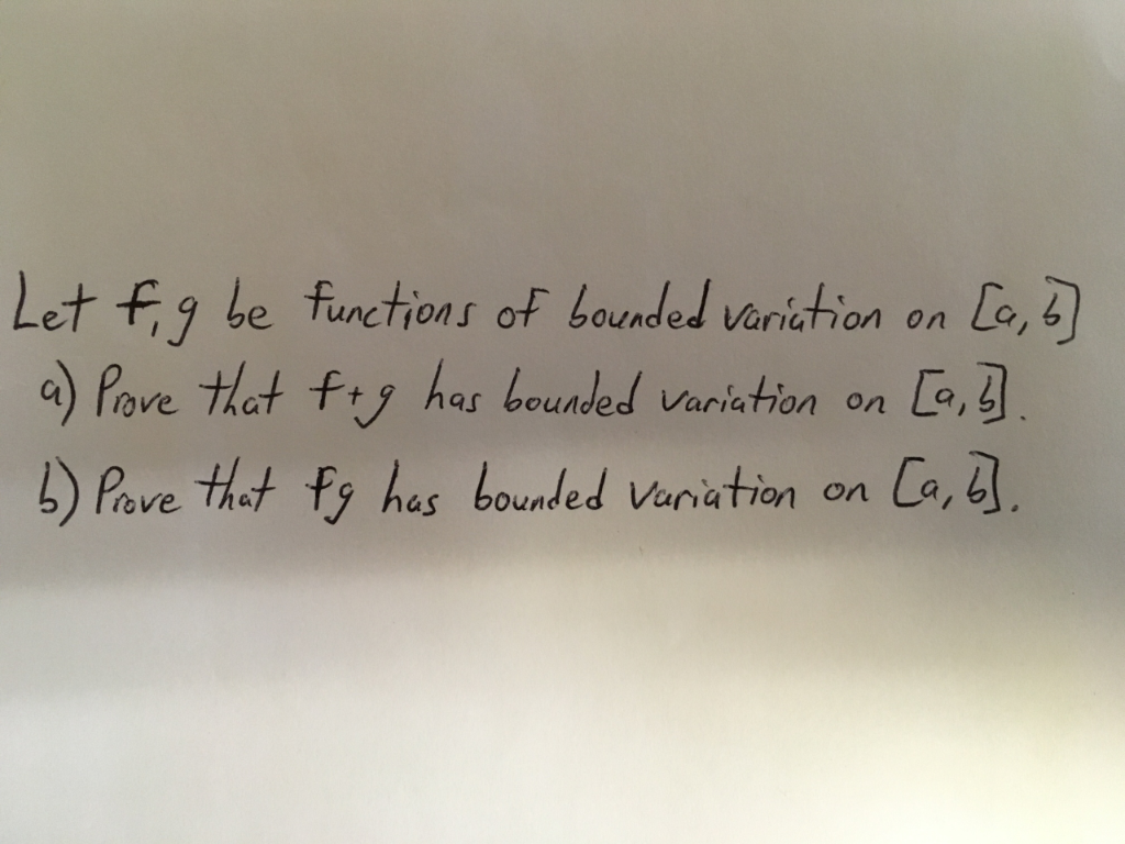 Solved Lct Fig Be Functions Of Bounded Variation On Dga E