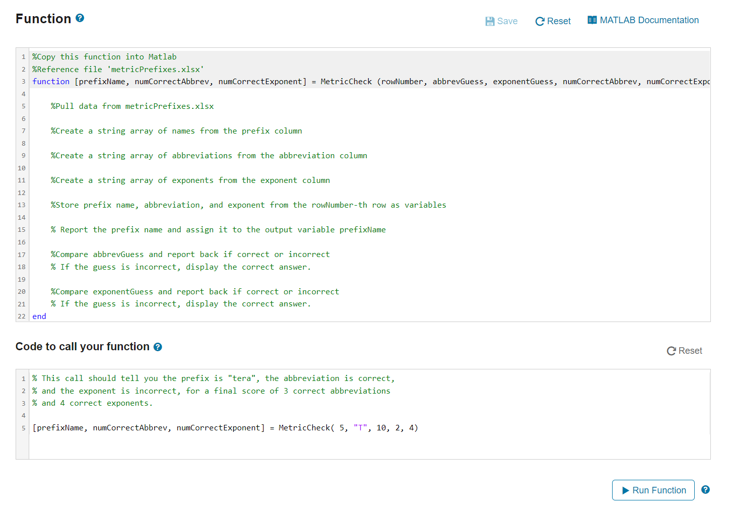 The assignment "Your Own Program - Metric Flash | Chegg.com