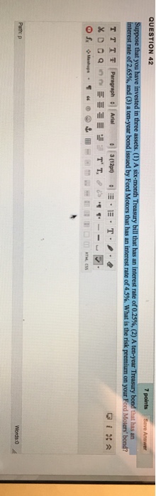 Solved QUESTION 42 | Chegg.com