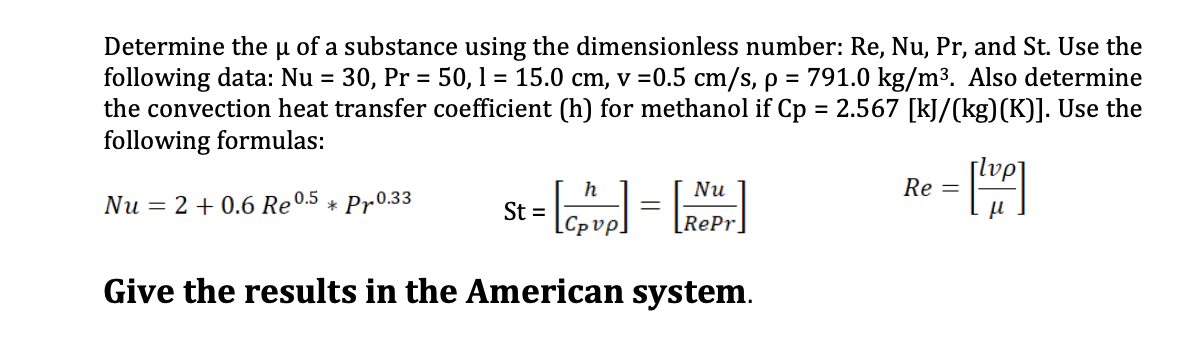 Solved Determine the u of a substance using the | Chegg.com