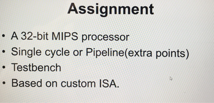 Solved Design a 32 bit MIPS processor using EDA playground | Chegg.com