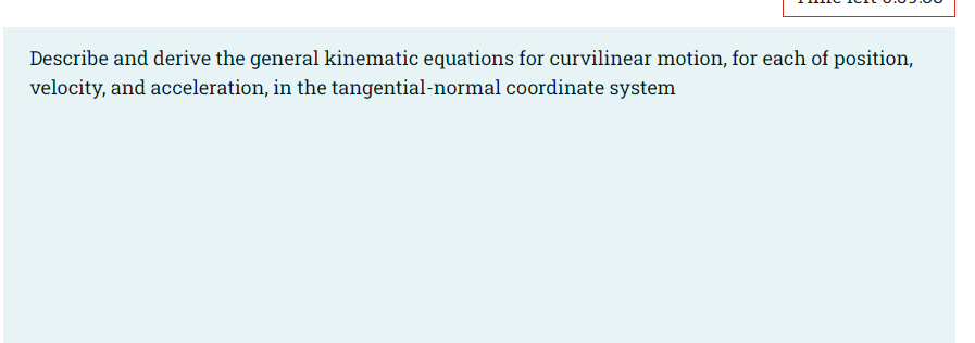 Solved Describe and derive the general kinematic equations | Chegg.com