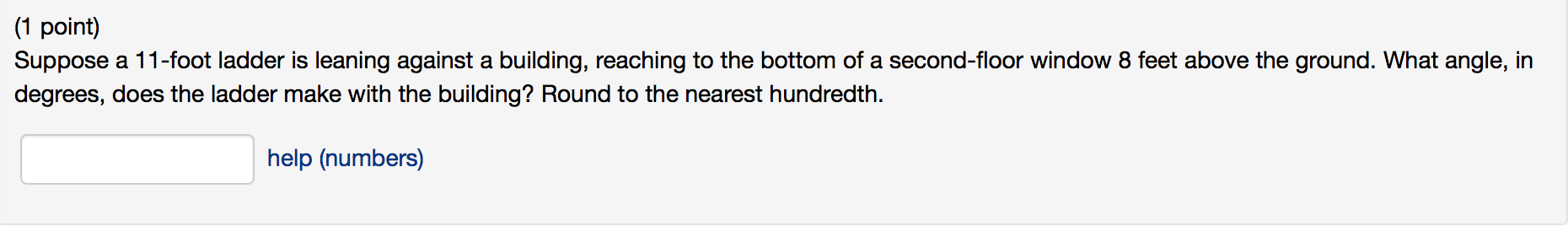 Solved (1 point) Suppose you drive 0.6 miles on a road, | Chegg.com
