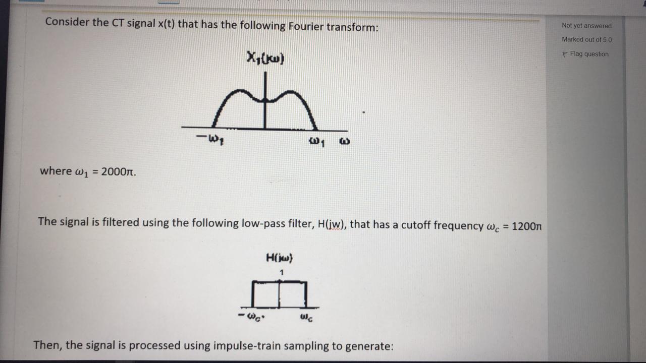 Solved Consider the CT signal x(t) that has the following | Chegg.com