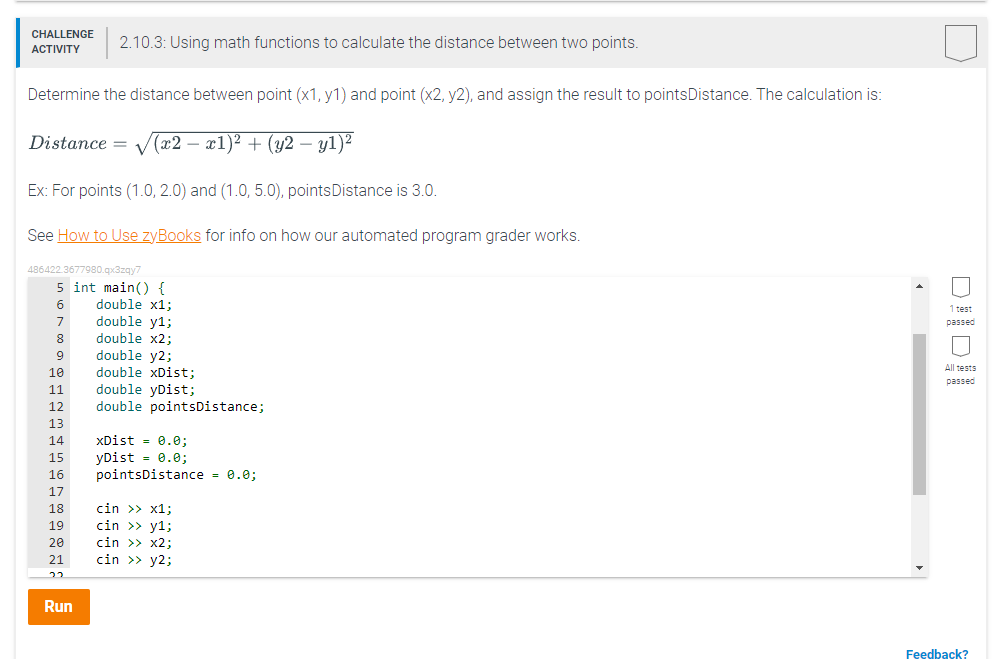 Solved 2.10.3 | Chegg.com