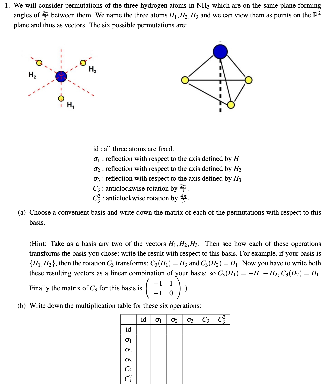 Solved 1. We will consider permutations of the three | Chegg.com